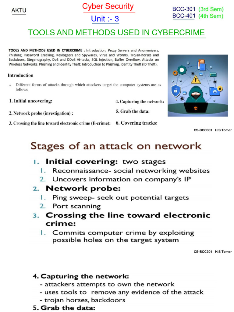 Cyber Security U3 Note (IUnit-3) | PDF