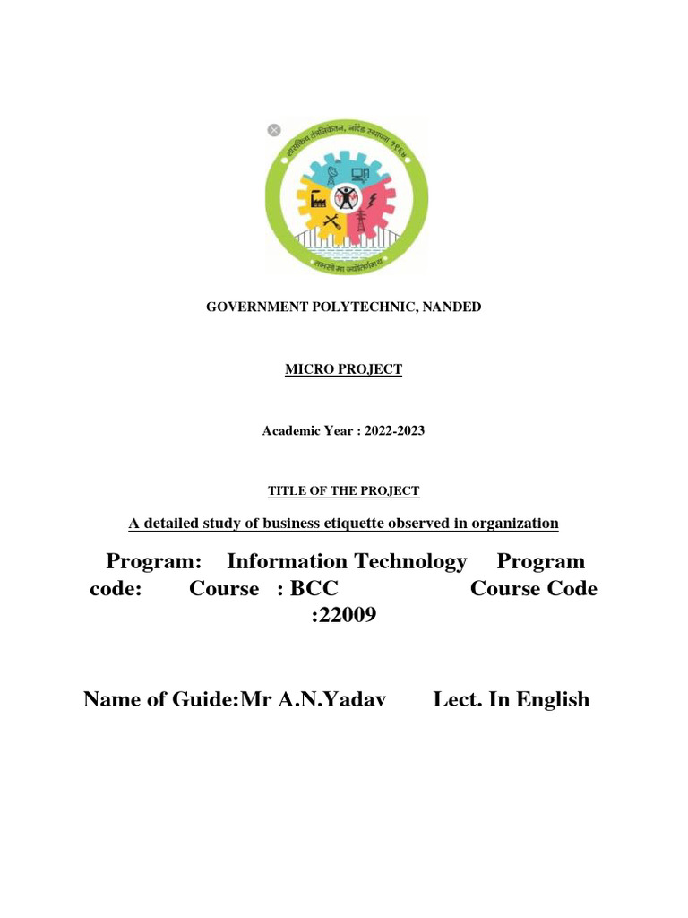 BCC Micro Project | Download Free PDF | Human Communication | Cognition