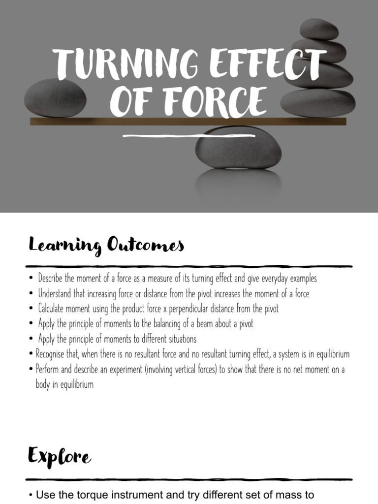 Turning Effect of Force | PDF | Lever | Torque