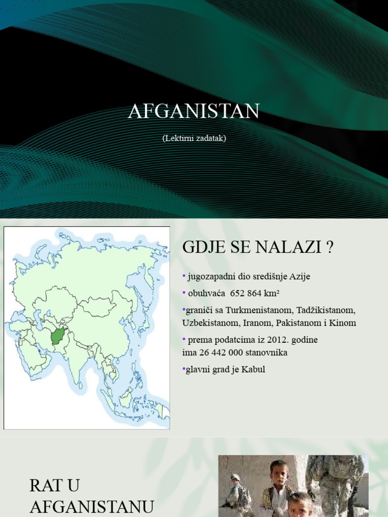 Afganistan: (Lektirni Zadatak) | PDF