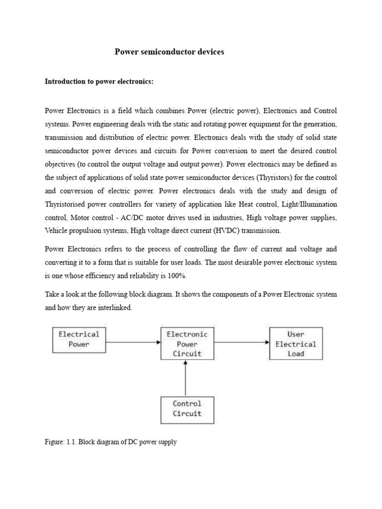 Power Semiconductor Devices | PDF | Bipolar Junction Transistor | Power Electronics