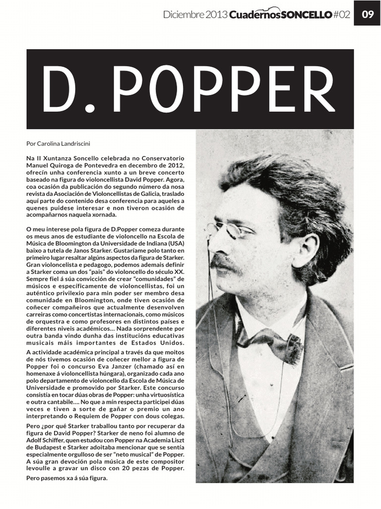 David Popper en Cuadernos Soncello 2 (2013) | PDF