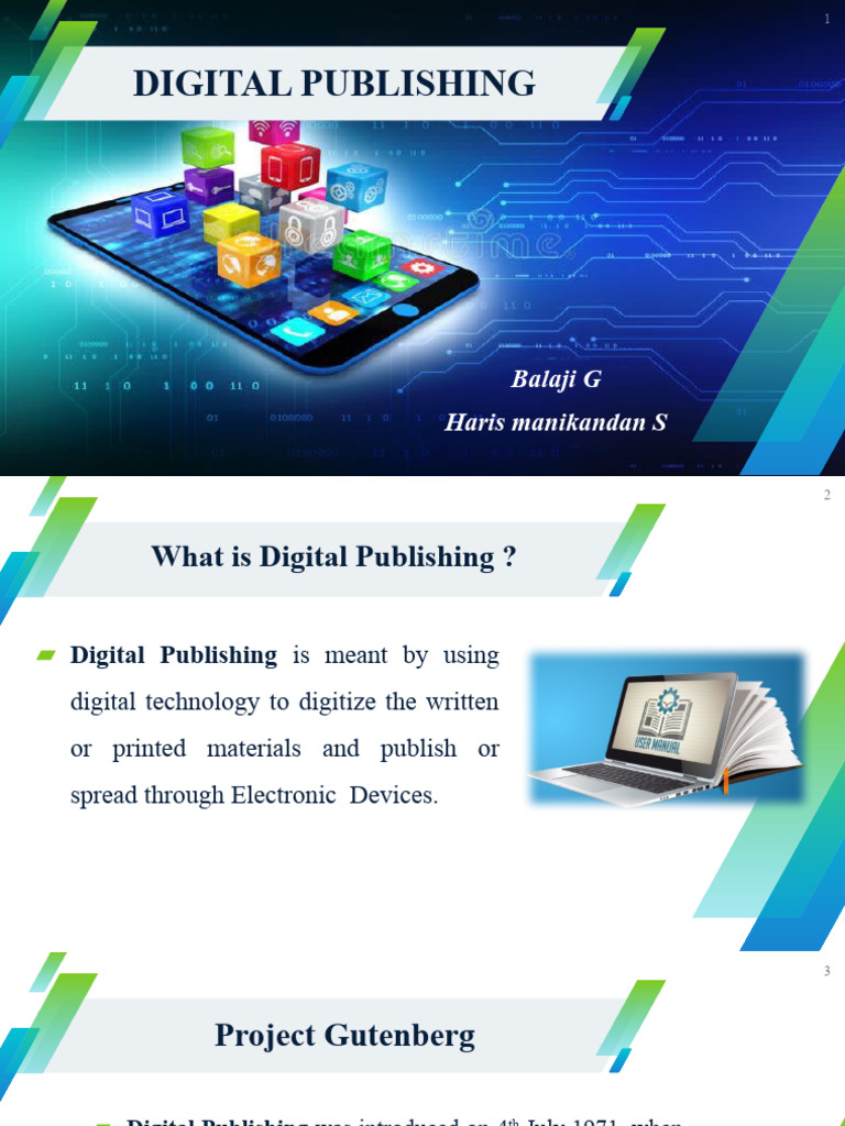 Digital Publishing Overview | PDF | Electronic Publishing | Optical ...