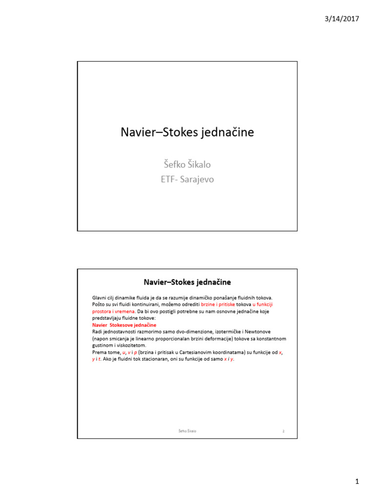7 Navier Stokes Eq New | PDF