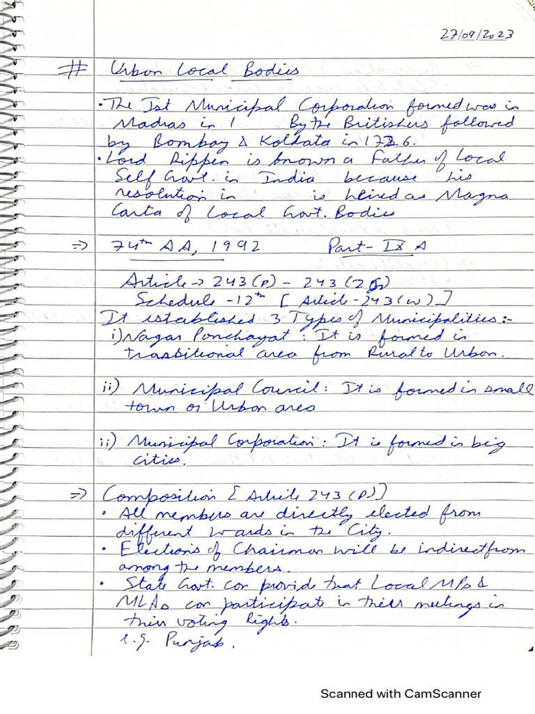 CamScanner Law Notes Panjab University | PDF