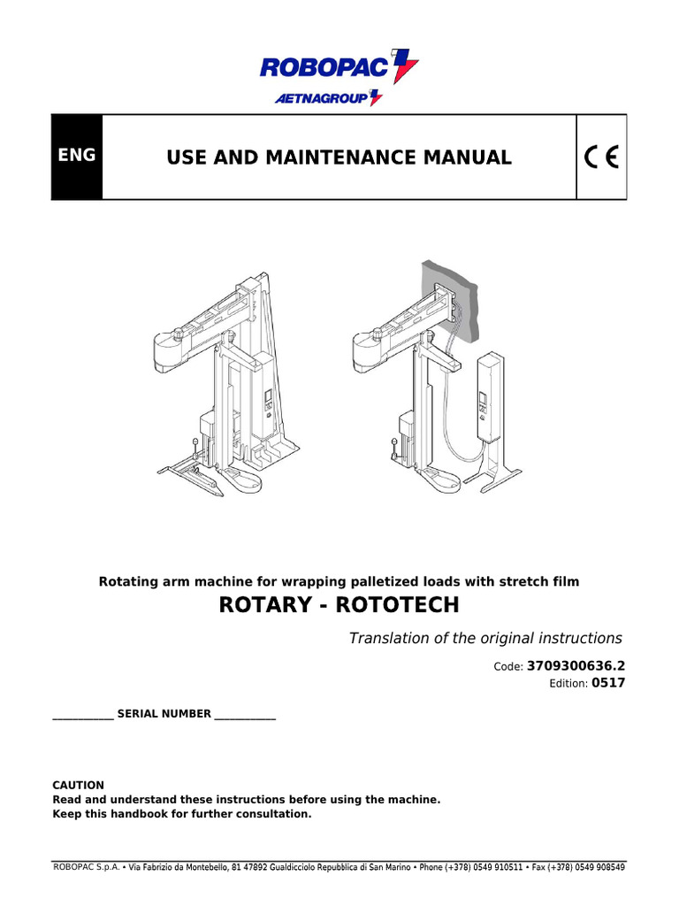 Rotary Rototech User Manual | PDF | Safety | Occupational Safety And Health
