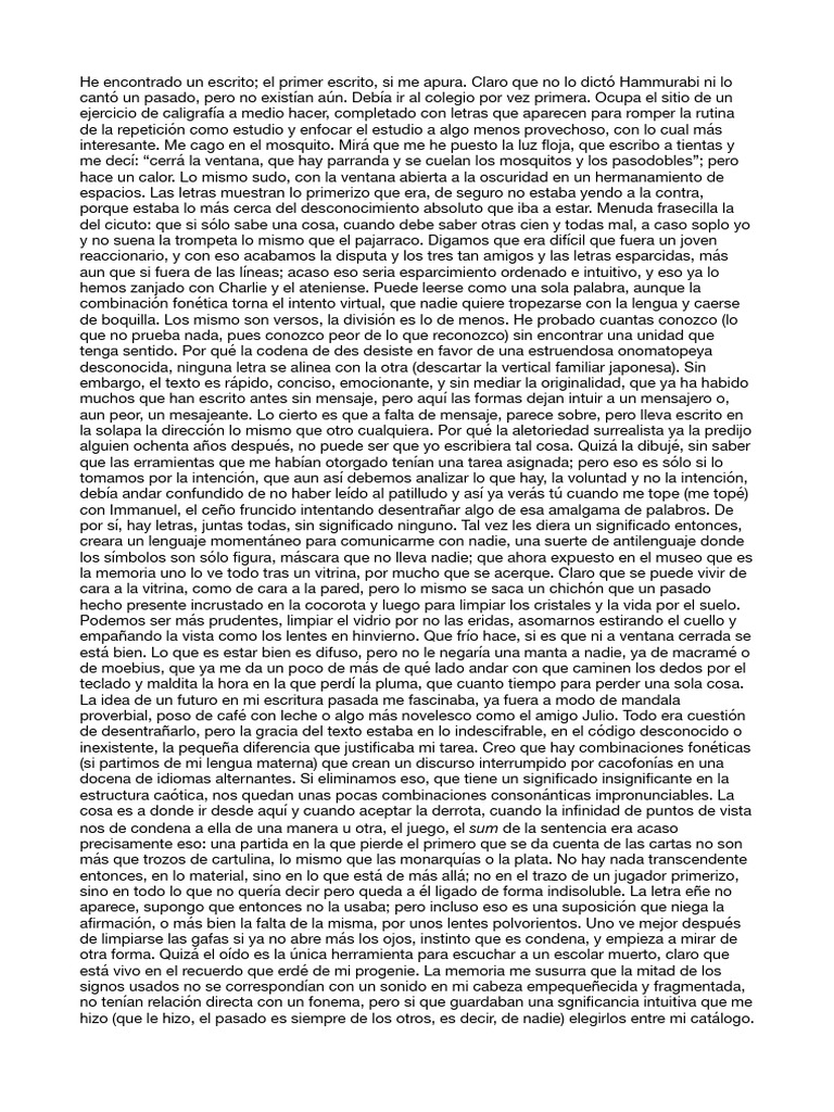 Primer Escrito | PDF