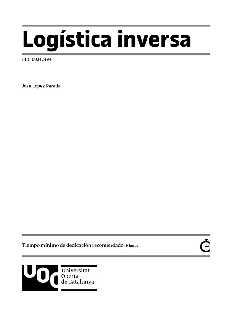 Logística Inversa - Módulo Didáctico 1 - Logística Inversa | PDF | Logística | Protocolo de Kyoto