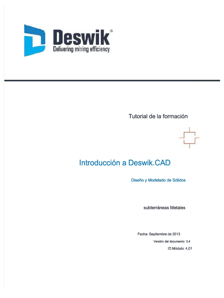 Tutorial de Deswik.CAD para Minería | PDF | Informática | Software del ...