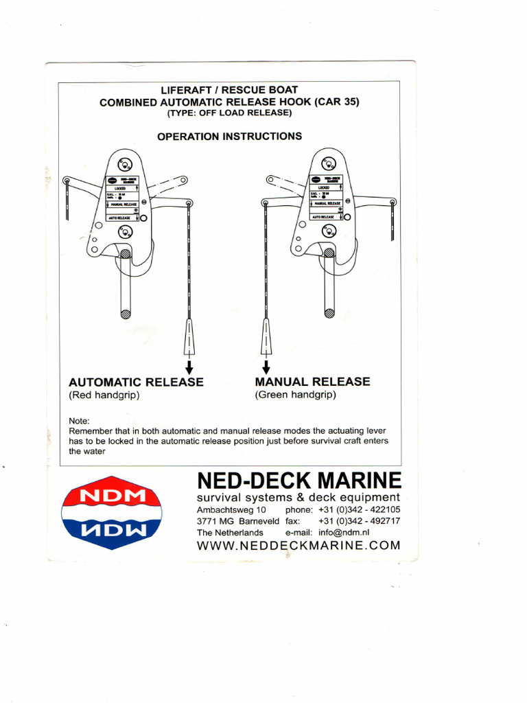Automatic Release Hook | PDF