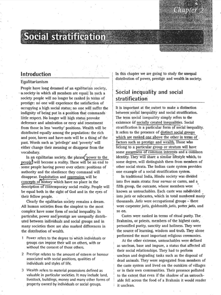 Social Stratification | PDF