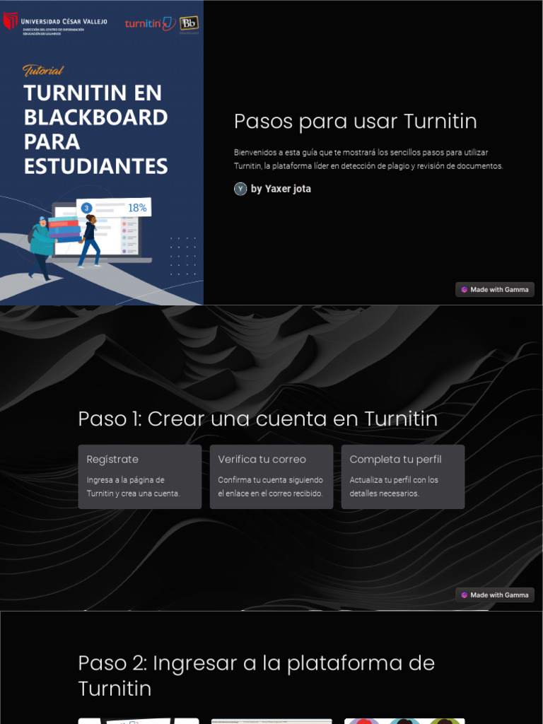 Pasos para Usar Turnitin | PDF | Turnitin | Red mundial