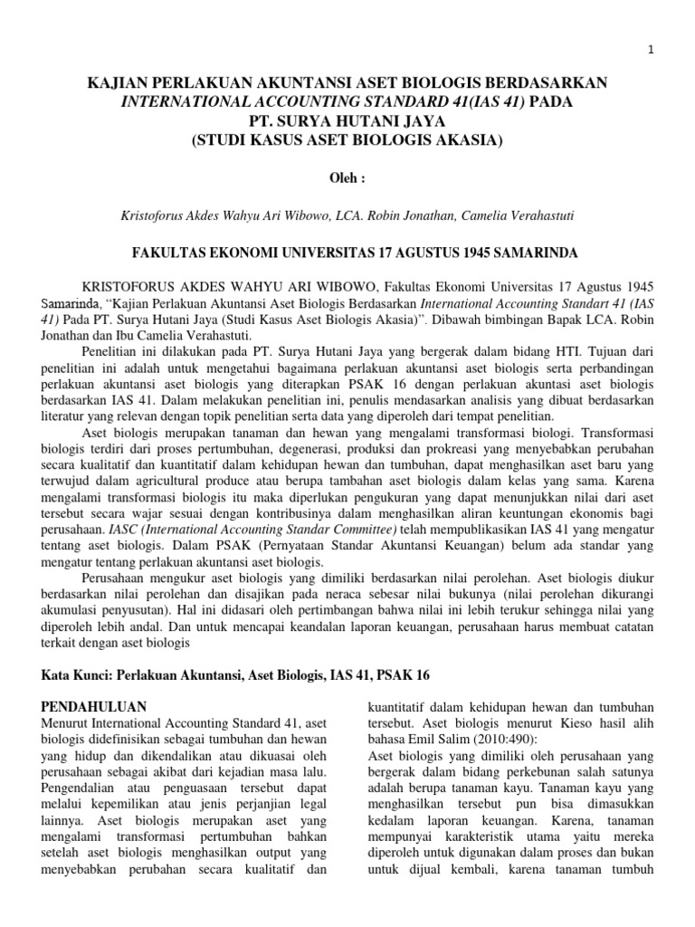 Aset Biologis II | PDF | Pengelolaan Keuangan & Uang
