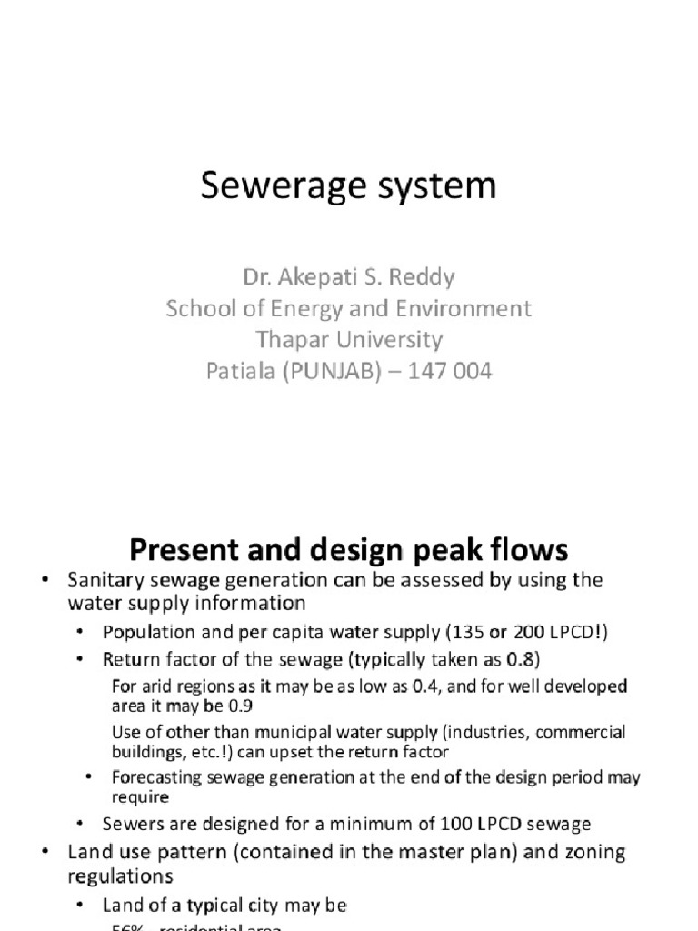 Sewerage System | PDF