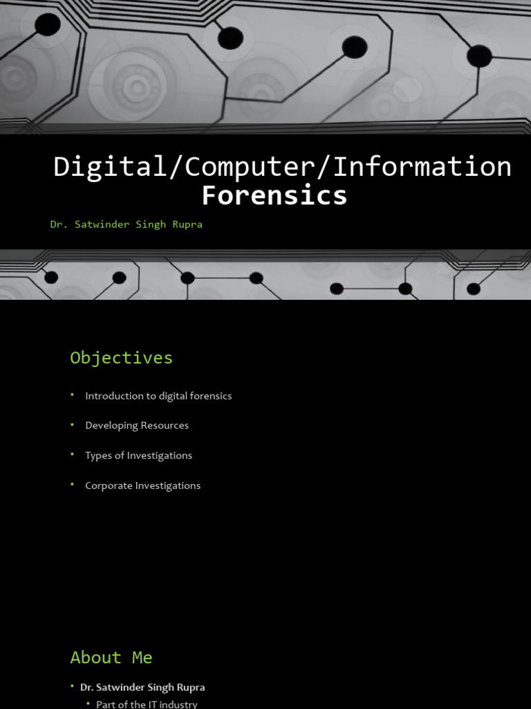 Digital Forensics | PDF | Computer Forensics | Digital Forensics