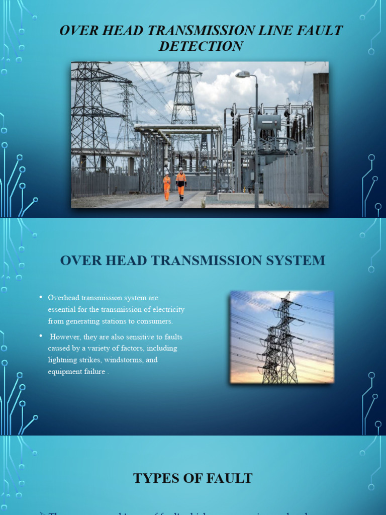 Over Head Transmission Line Fault Detection | PDF | Electric Power ...