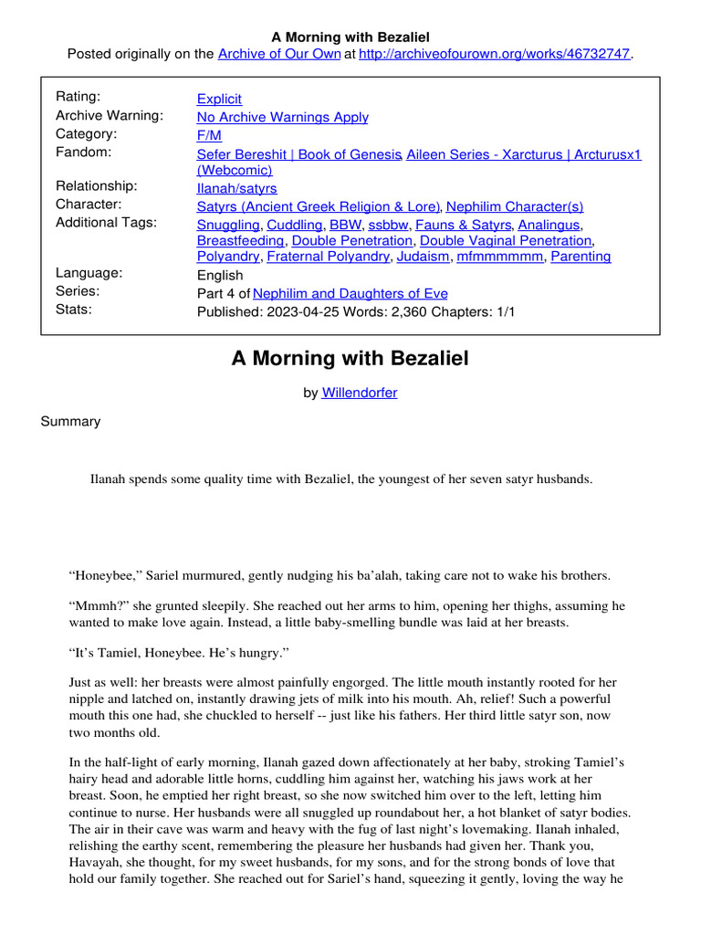 A Morning With Bezaliel | PDF