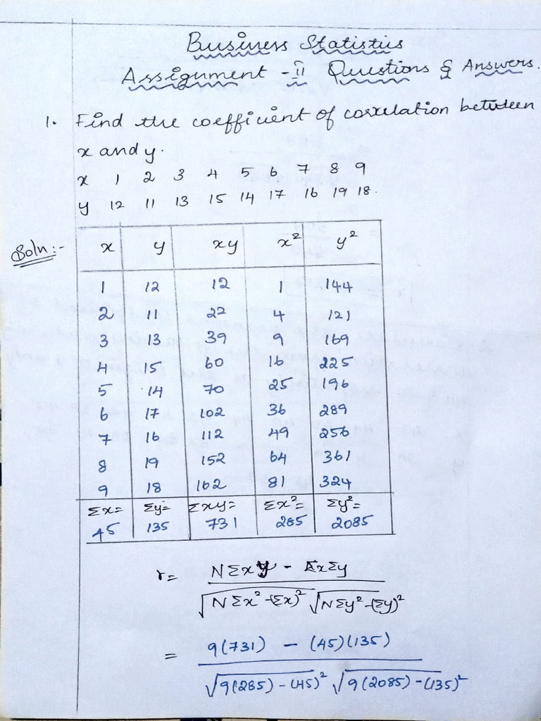 Business Statistics - 2 | PDF