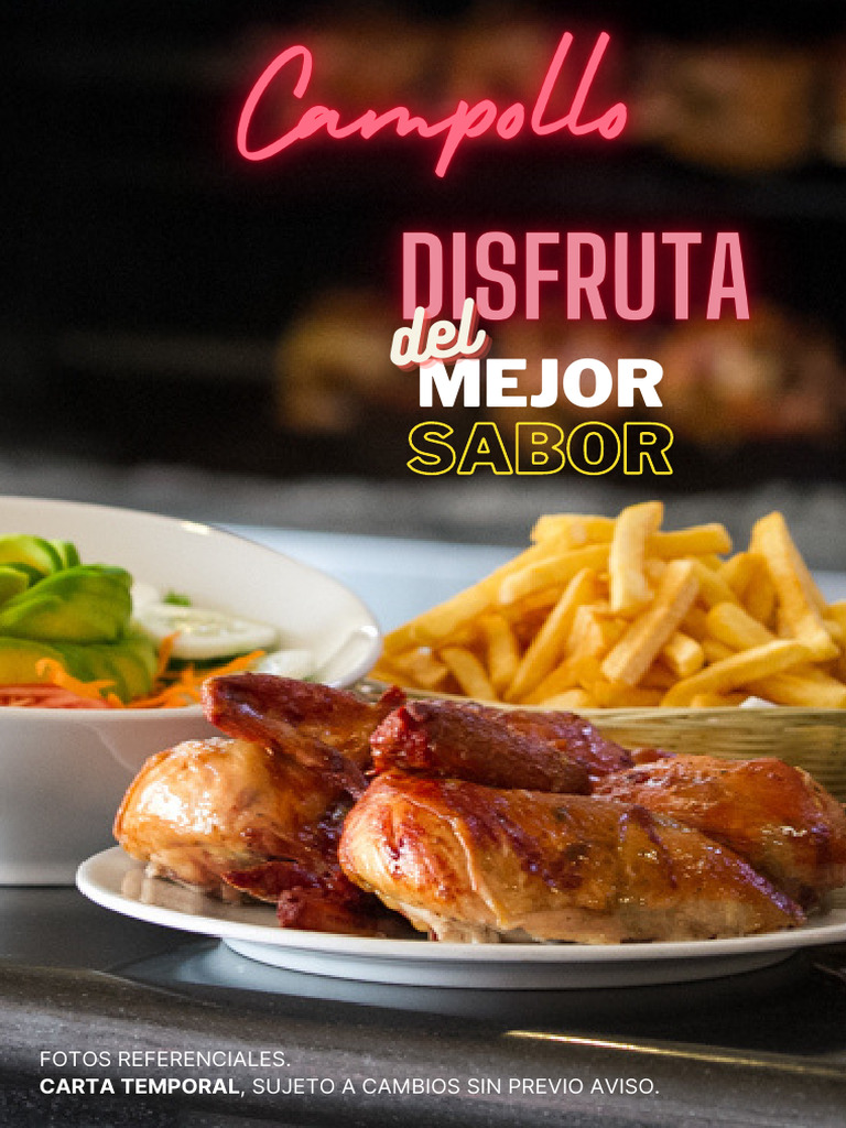 Menú Campollo: Platos y Precios | PDF | filete | Cerdo