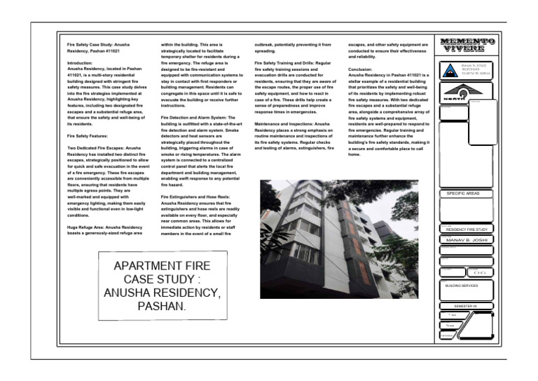 Apartment Fire Case Study: Anusha Residency, Pashan.: Memento Vivere ...