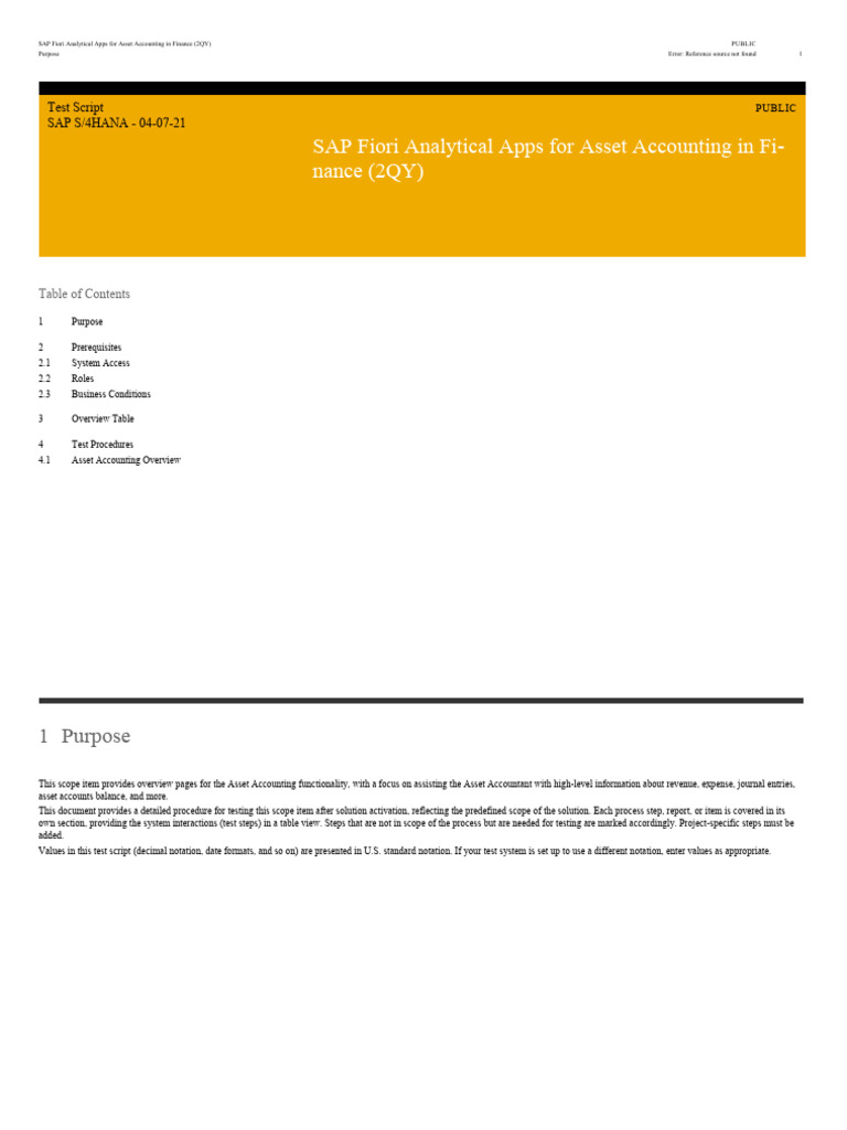 2qy S4hana2021 BPD en XX | PDF | Depreciation | Accounting