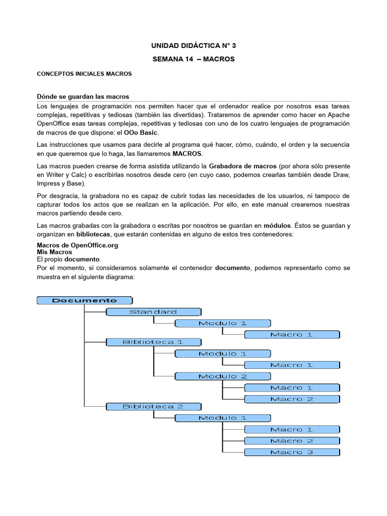 Resu 14 - Macros | PDF | Macro (informática) | Informática