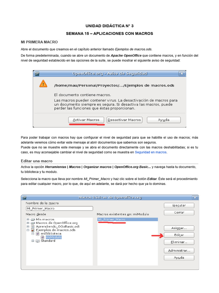Resu 15 - Aplicaciones Con Macros | PDF | Lenguaje de programación | Básico