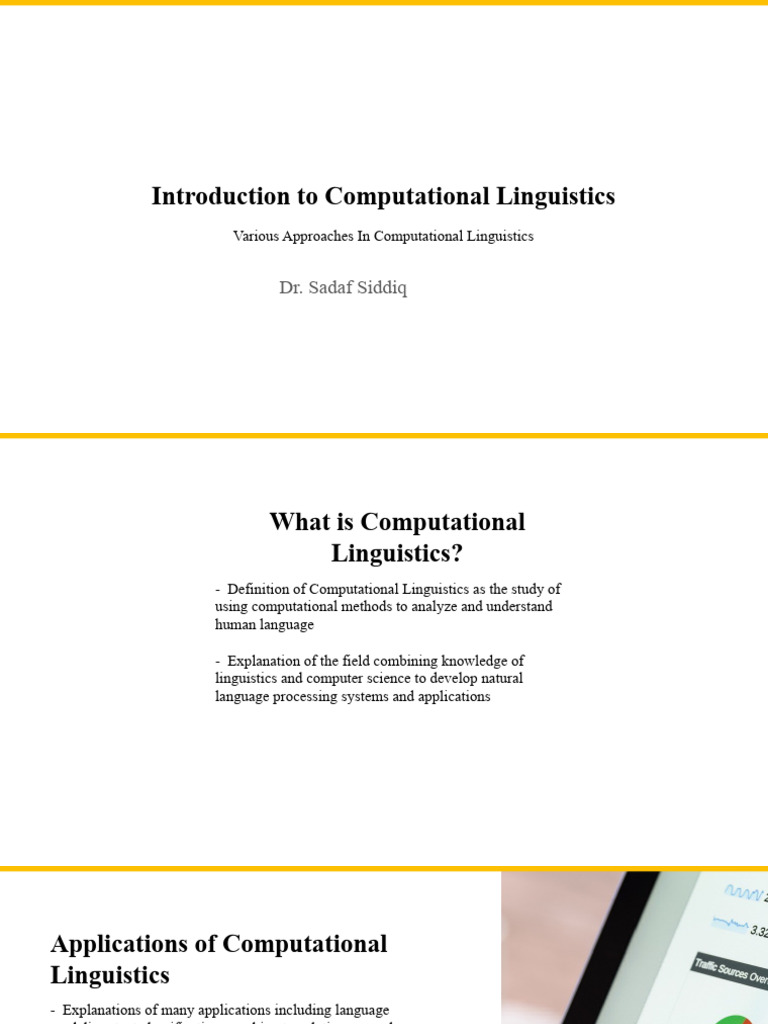 Approaches And Methods In Computational Linguistics Pdf Machine