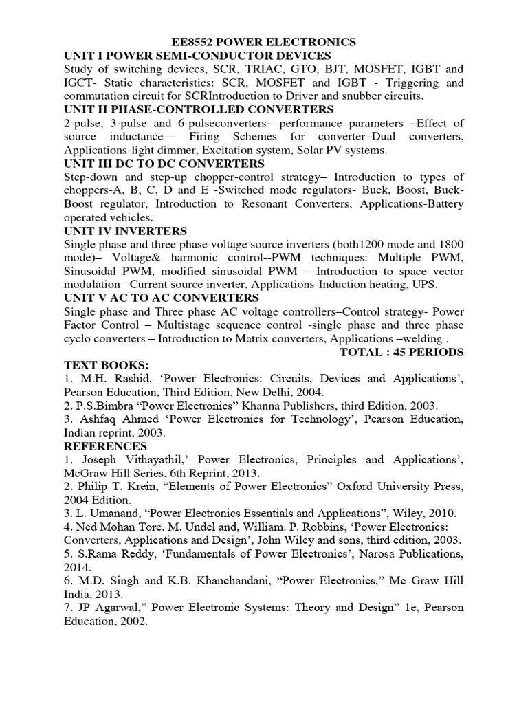 Ee8552 Power Electronics - by Learnengineering - in | PDF | Power Electronics | Power Inverter