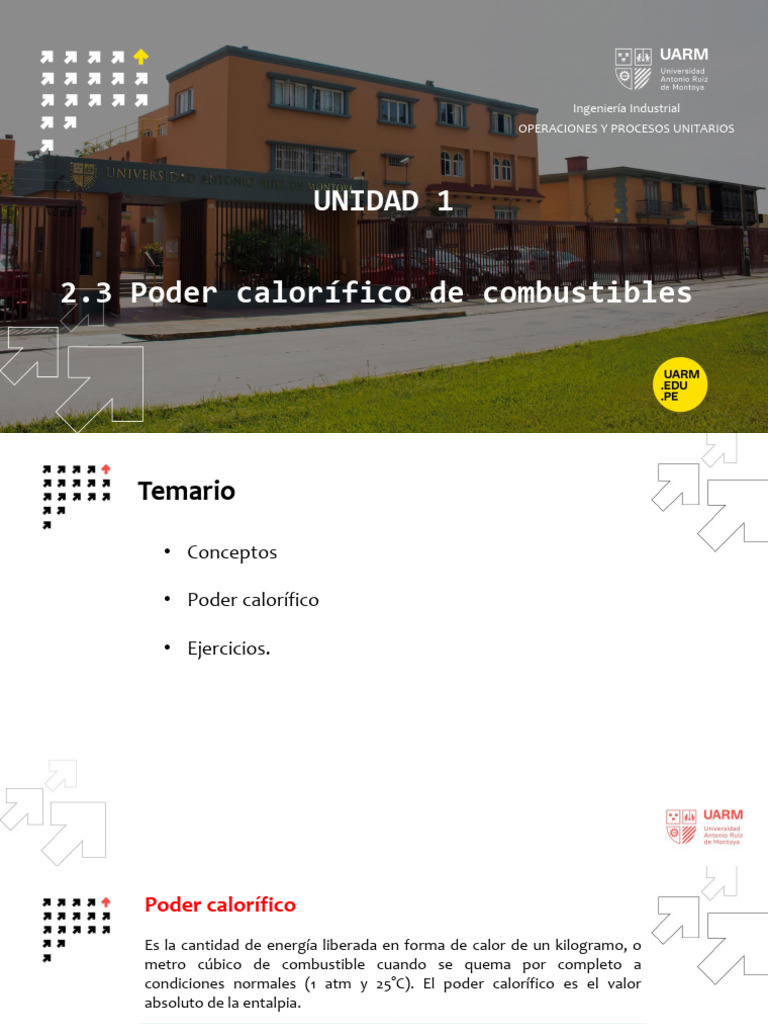 Poder calorífico de combustibles | PDF