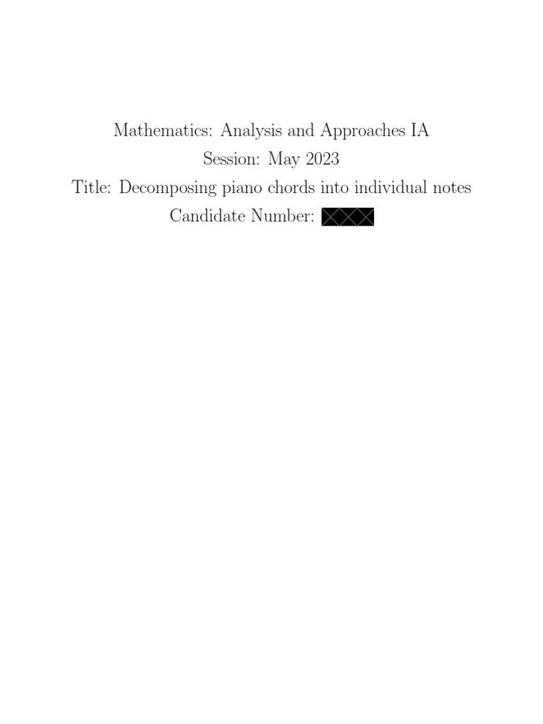 Aa Math Ia Download Free Pdf Discrete Fourier Transform Waves