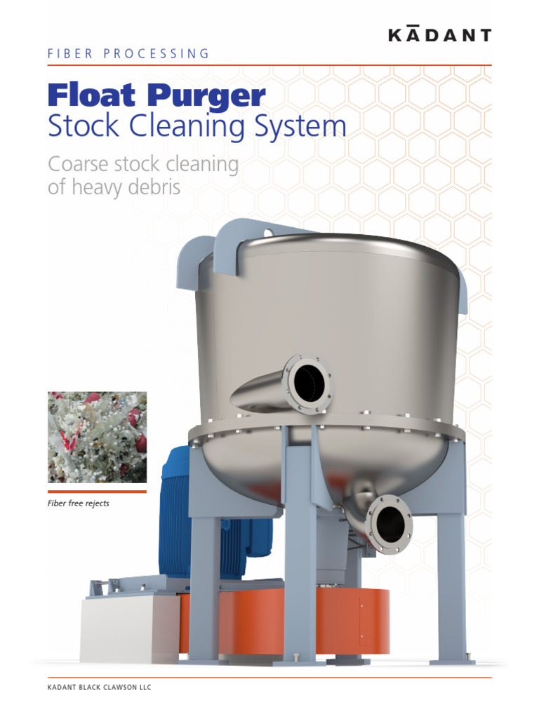 Float Purger Stock Cleaning System | PDF | Pulp (Paper) | Secondary Sector Of The Economy