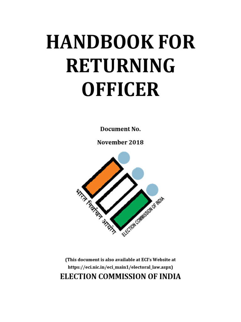Returning Officer HB | PDF | Absentee Ballot | Electronic Voting