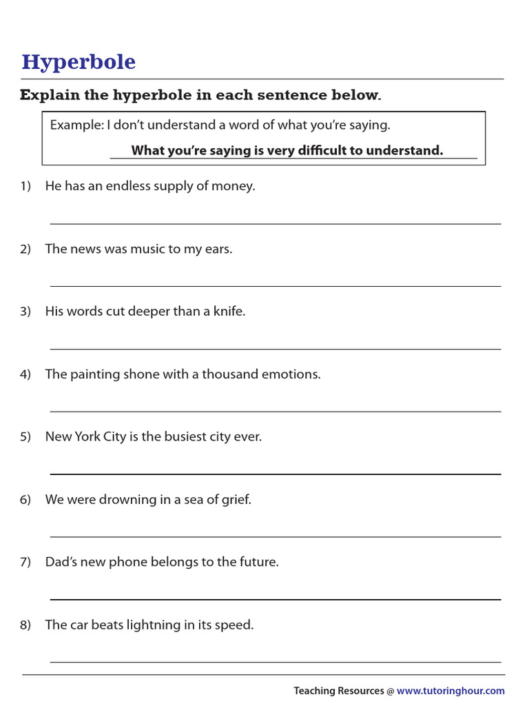 Explain Hyperbole | PDF