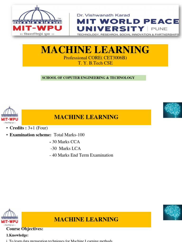 Unit 1&2 | PDF | Principal Component Analysis | Machine Learning