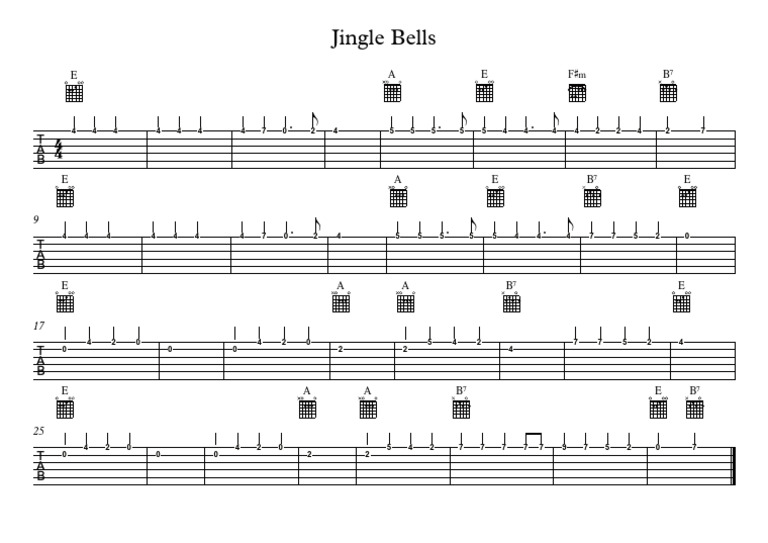 Jingle Bells TAB | PDF