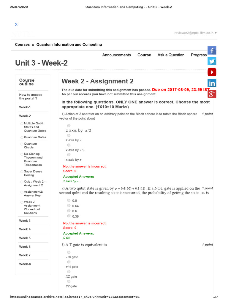 Noc17-Ph05 Week 02 Assignment 01 | PDF | Computer Science | Scientific Theories