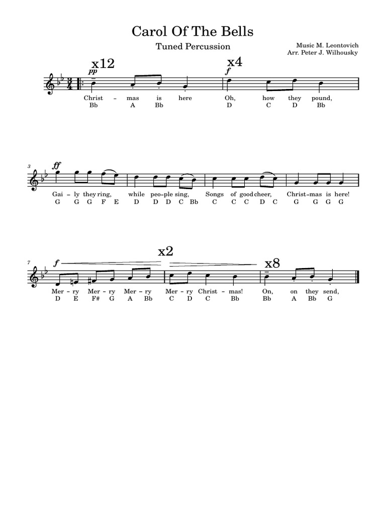 Easyplay S1 Carol Of The Bells | PDF