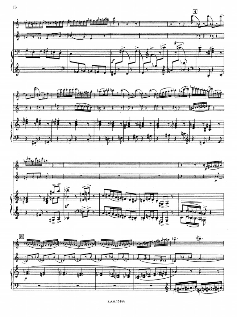 Honegger - Concerto Da Camera Flauta, Corno Ingles Y Orq Cuerdas | PDF