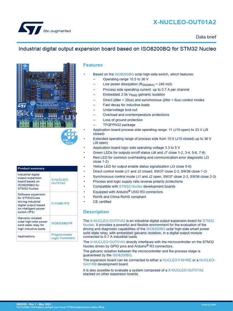 X Nucleo Out01a2 | PDF | Computer Engineering | Electrical Engineering