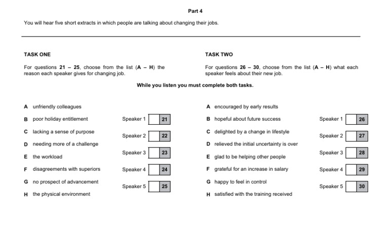 Part 4 Sample 1 CAE | PDF