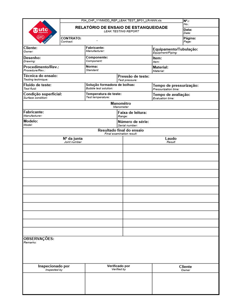Leak Testing Report | PDF