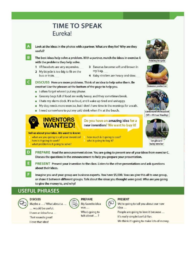 BUS 2.0 Level 2 Lesson Plan 6 Handout 2-1 | PDF