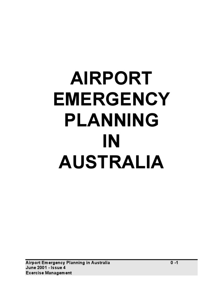Airport Emergency Planning in Australia | Emergency Management | Airport