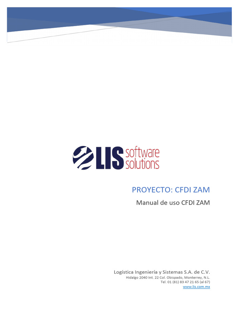 Cfdi Zam | PDF | Usuario (informática) | Ingeniería de software