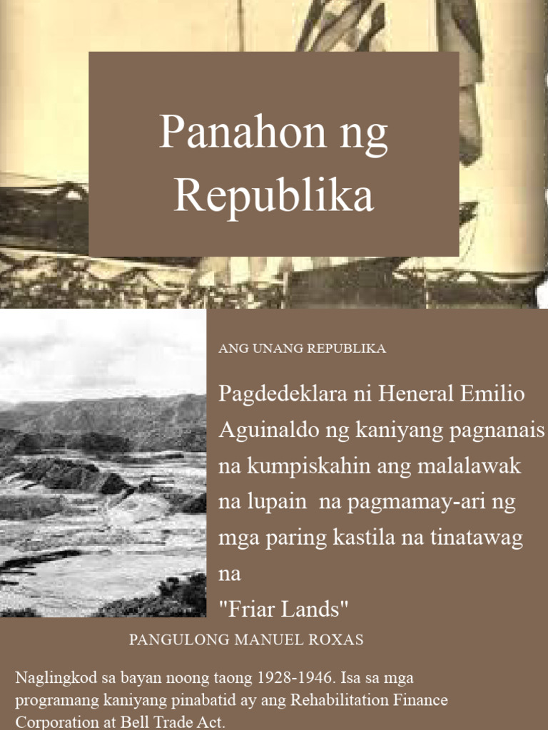 AP - Panahon NG Republika | PDF