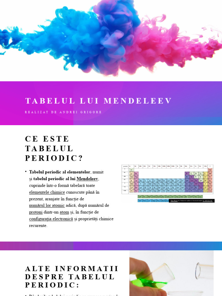Tabelul Lui Mendeleev | PDF