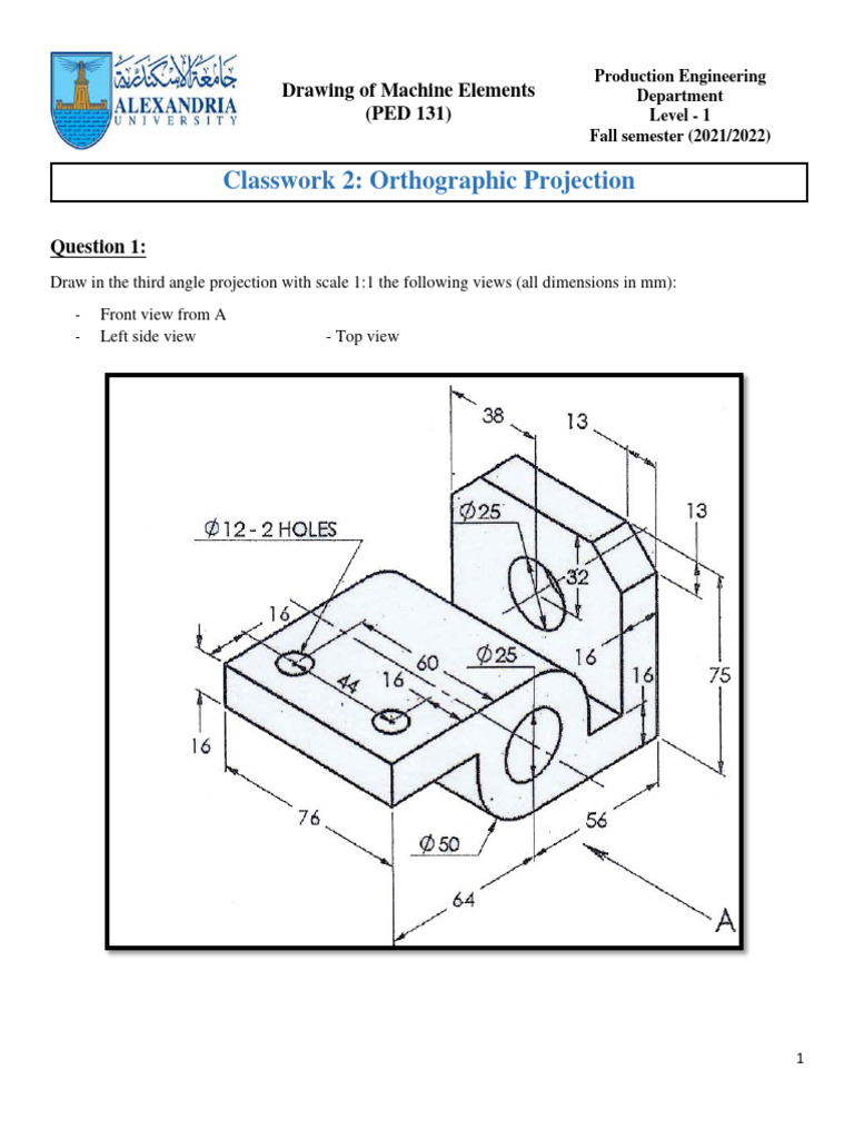 Orthographic Projection | PDF Orthographic Projection | PDF