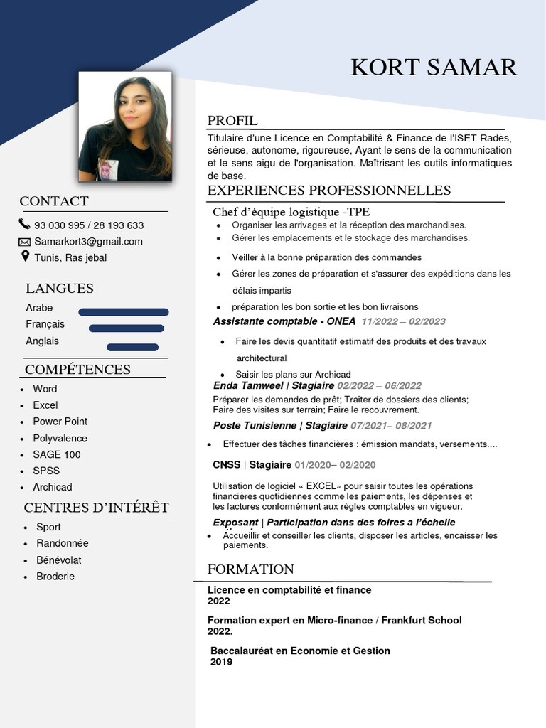 CV Samar Kort | PDF | Économie