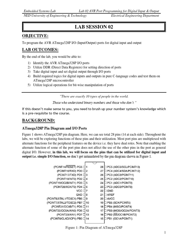 Embedded Systems EE 354 ES Lab 02 | PDF | Computer Program | Programming